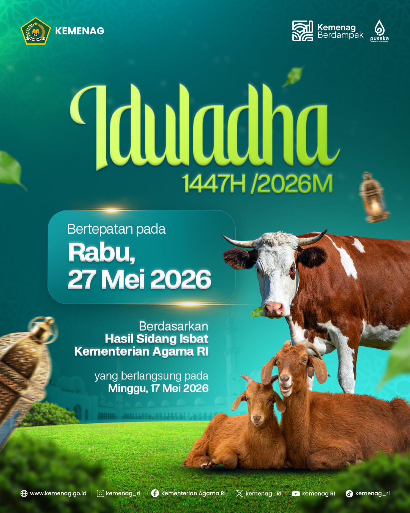 Hasil Sidang Isbat, Pemerintah dan Ormas Islam Sepakat Hari Raya ...